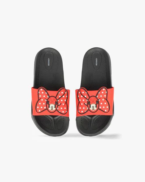 Buy Kids Slides with Minnie-Mouse Applique Online at Best Prices in ...