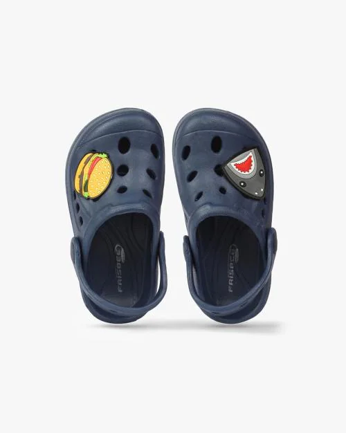 Buy Perforated Slingback Clogs with Applique Online at Best Prices in ...