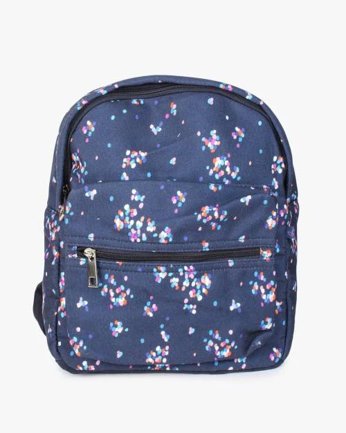 Buy Floral Print Backpack with Zip Closure Online at Best Prices in ...
