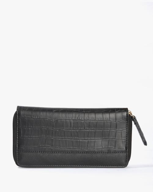 Buy Croc-Embossed Zip-Around Wallet Online at Best Prices in India ...