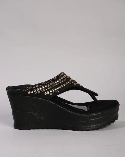 Buy Men Embellished Thong-Strap Wedges Online at Best Prices in India - JioMart.