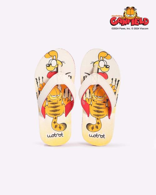 Buy Boys Garfield Print Thong-Strap Flip-Flops Online at Best Prices in ...