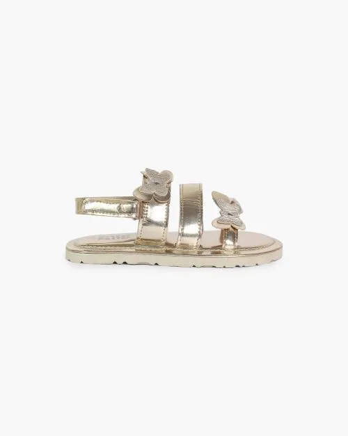 Buy Girls Round-Toe Strappy Singback Sandals Online at Best Prices in ...