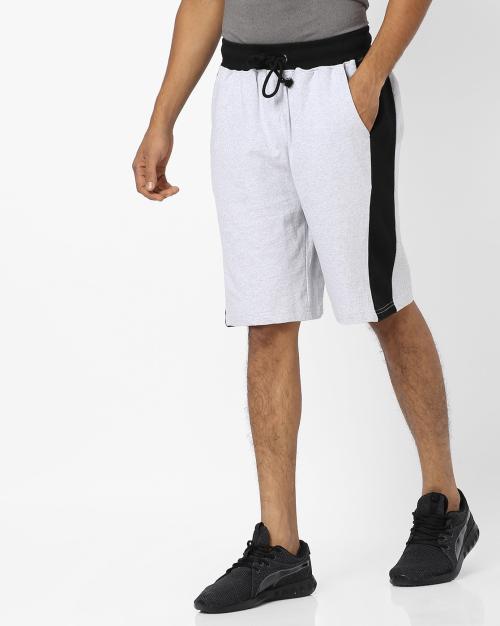 Buy Heathered Shorts with Contrast Side Panels Online at Best Prices in ...