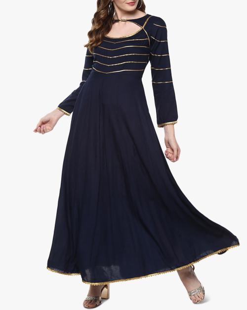 Buy Flared Kurta with Gota Panels Online at Best Prices in India - JioMart.