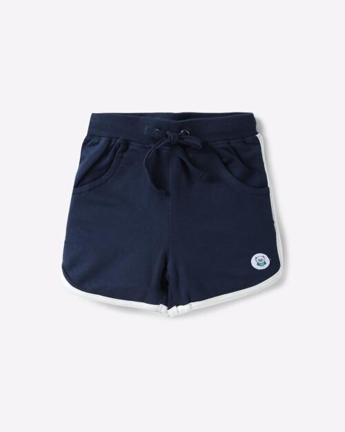 Buy Mid-Rise Shorts with Drawstring Fastening Online at Best Prices in ...