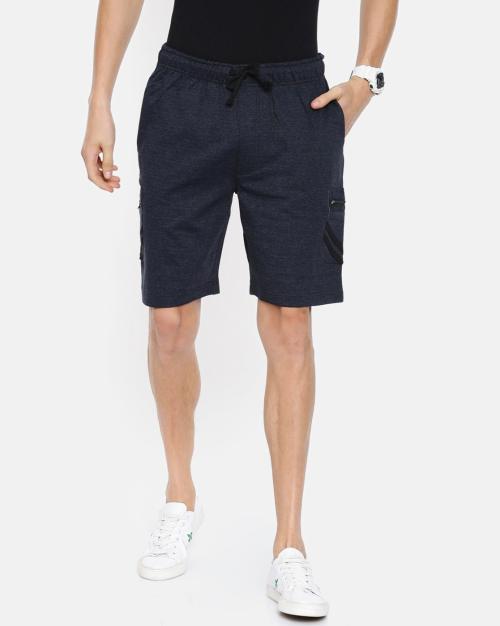 Heathered Shorts with Drawstring Fastening - JioMart