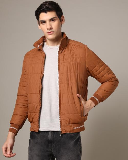 Buy Puffer Jacket with Insert Pockets Online at Best Prices in India ...