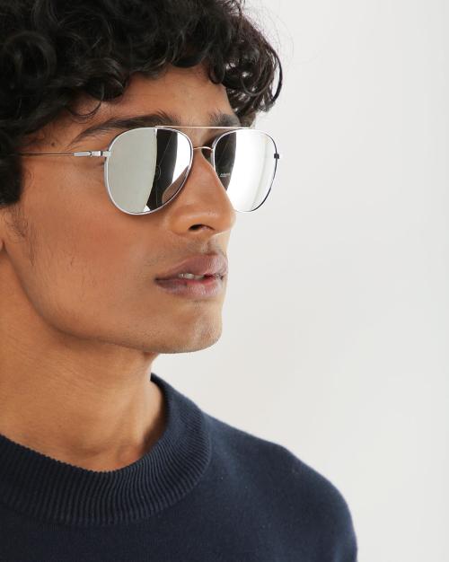 Buy 187S TNG 58T4 UV-Protected Full-Rim Aviators Online at Best Prices ...