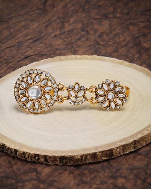 Buy Kundan Dual Finger Ring Online at Best Prices in India - JioMart.