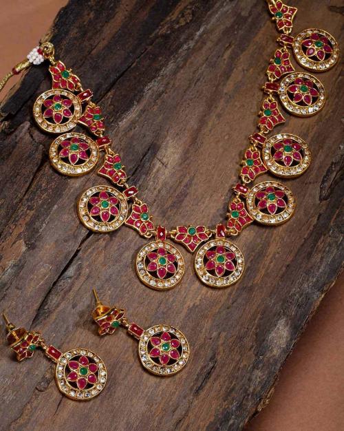 Buy Traditional Choker Necklace Set-ZPFK8982 Online at Best Prices in ...