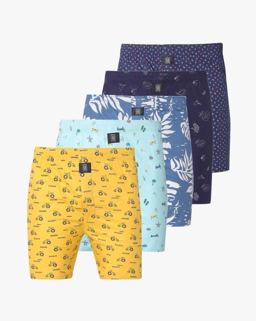 Buy Pack of 5 Printed Boxers Online at Best Prices in India - JioMart.