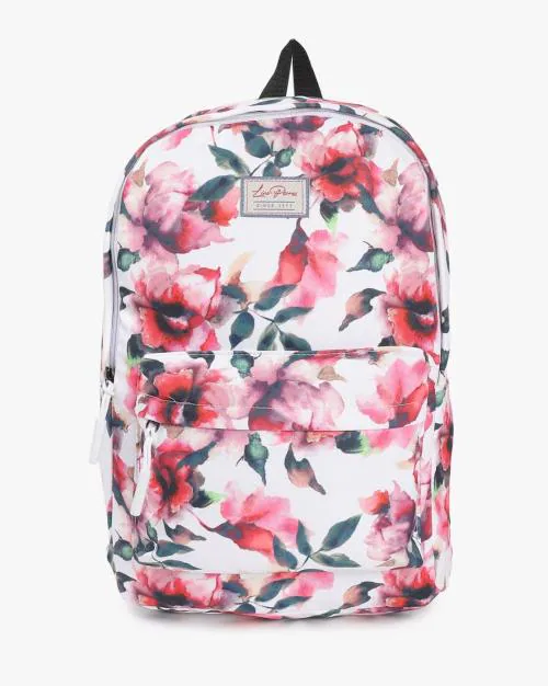 Buy Floral Print Backpack with Branding Online at Best Prices in India ...