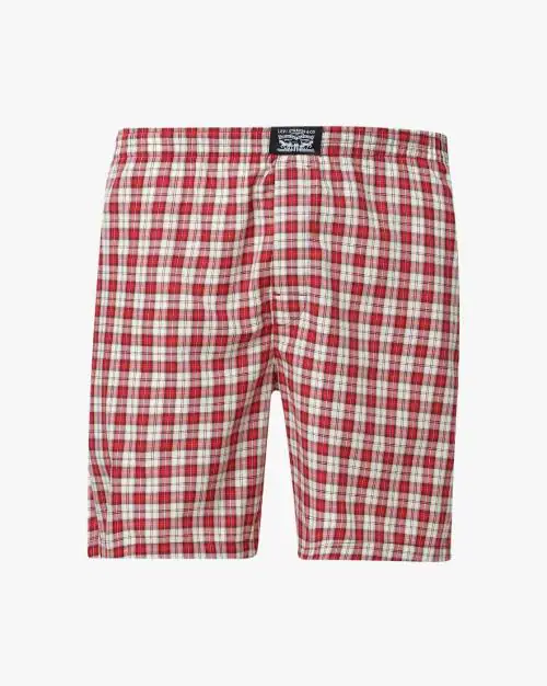 Buy Checked Boxers with Brand Logo Online at Best Prices in India ...