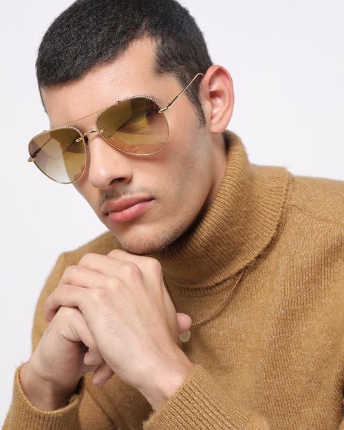 Buy Gradient Full-Rim Aviator Sunglasses Online at Best Prices in India ...