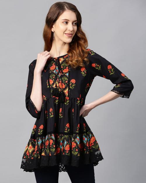 Buy Floral Print Flared Top Online at Best Prices in India - JioMart.