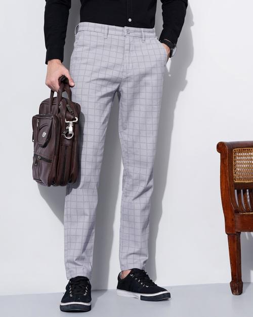 Buy Slim Fit Checked Pants Online at Best Prices in India - JioMart.