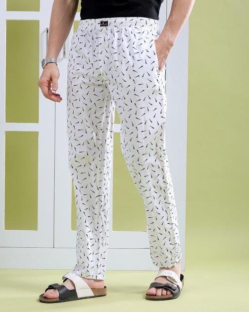 Buy Printed Pyjamas with Elasticated Waist Online at Best Prices in ...