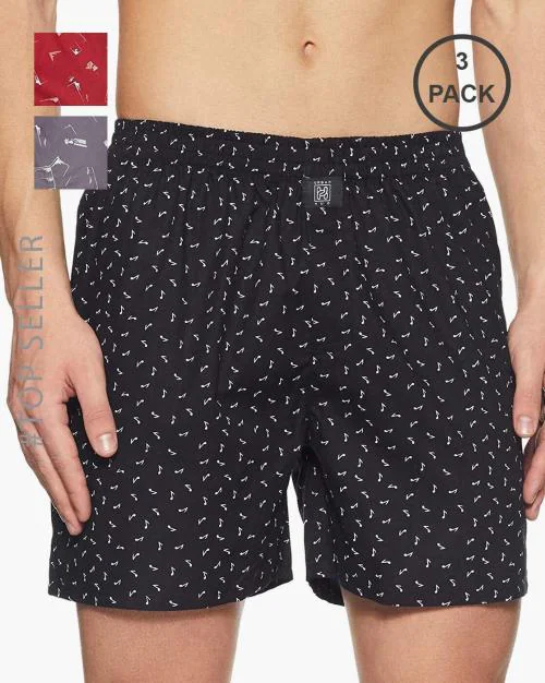 Buy Pack of 3 Printed Boxers Online at Best Prices in India - JioMart.