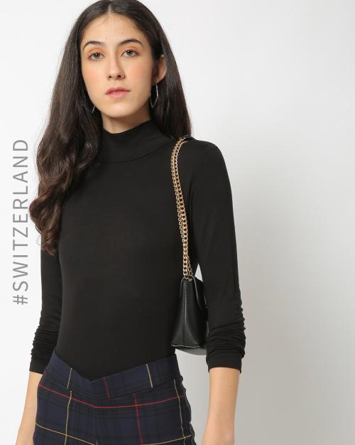 Buy Knitted High-Neck Pullover Online at Best Prices in India - JioMart.