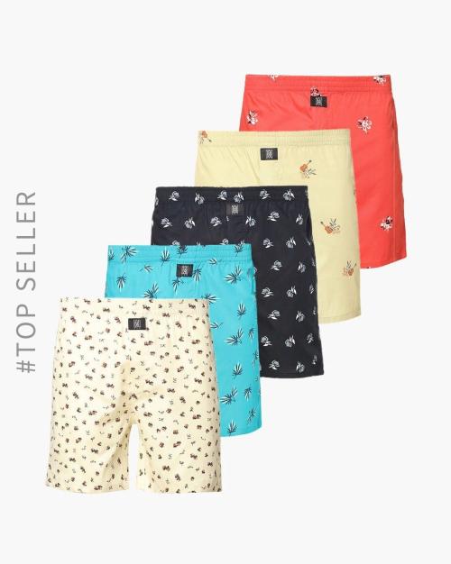 Buy Pack of 5 Printed Boxers Online at Best Prices in India - JioMart.