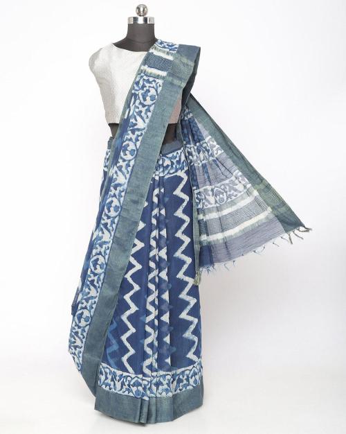 Buy Printed Saree with Contrast Pallu Online at Best Prices in India ...