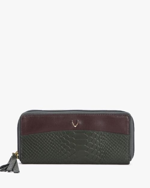 Buy Snakeskin-Embossed Zip-Around Wallet Online at Best Prices in India ...