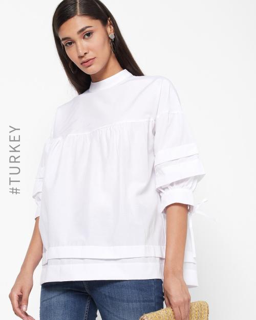 Buy High-Neck Flared Top Online at Best Prices in India - JioMart.