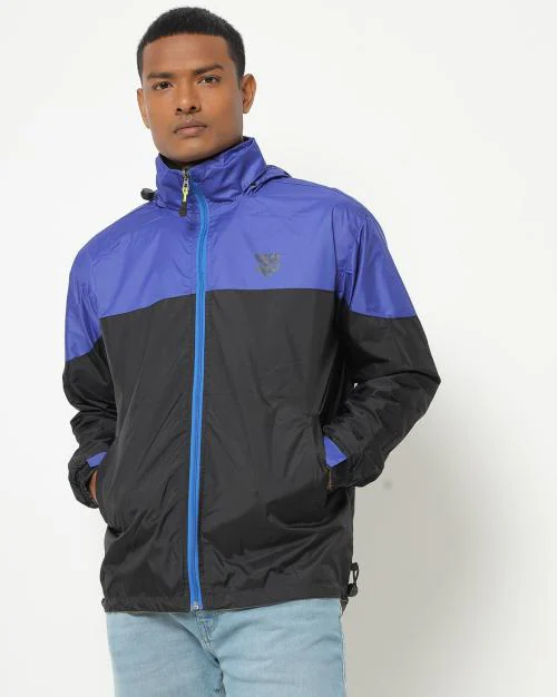 Buy Zip-Front Hooded Reversible Waterproof Jacket Online at Best Prices ...