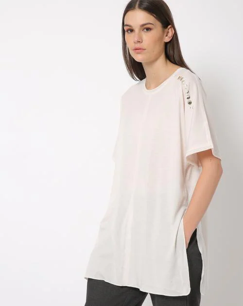 Buy Exhale Boyfriend Yoga Crew Neck T-Shirt Online at Best Prices in ...