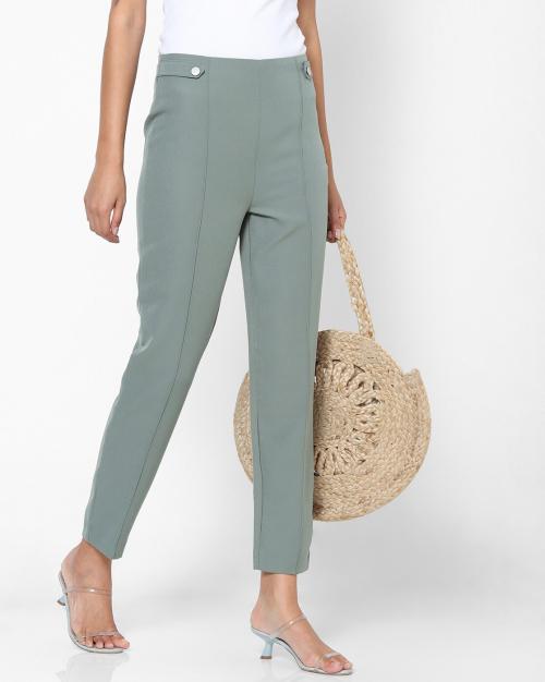 Buy Panelled High-Rise Trousers Online at Best Prices in India - JioMart.