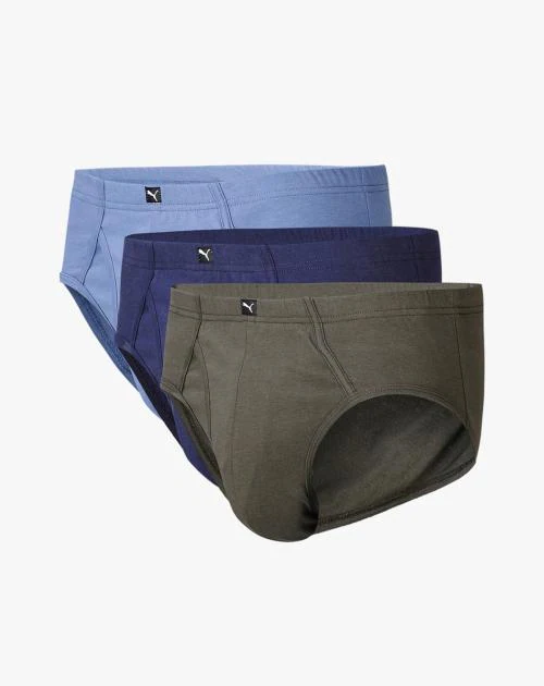 Buy Pack Of 3 Basic Plain Briefs With Everfresh Technology Online at ...