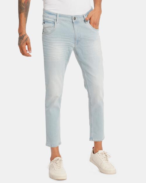 Buy Stone Wash Cropped Jeans Online at Best Prices in India - JioMart.