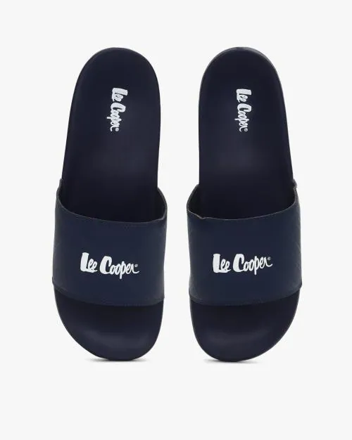 Buy Brand Print Open-Toe Sliders Online at Best Prices in India - JioMart.