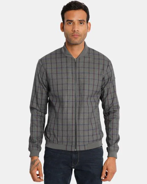 Buy Checked Bomber Jacket Online at Best Prices in India - JioMart.