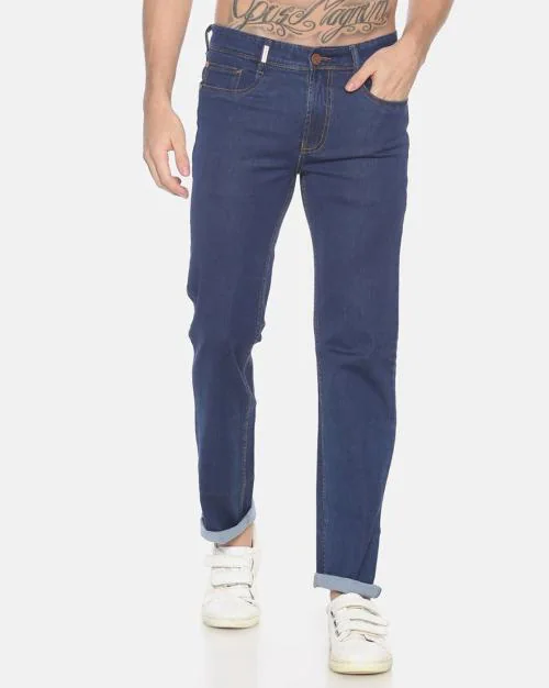 Buy Men Low-Rise Straight Fit Jeans Online at Best Prices in India ...