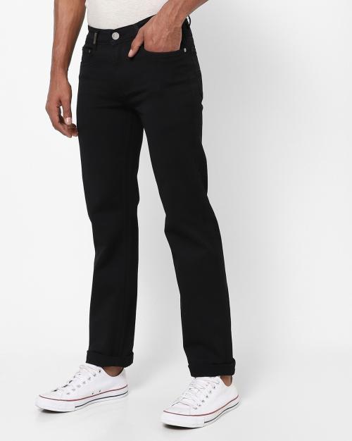 Buy Men Low-Rise Straight Fit Jeans Online at Best Prices in India ...