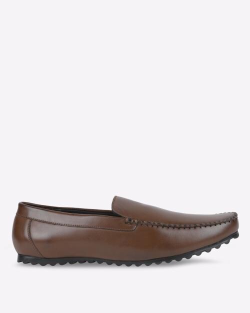 Buy Slip-On Loafers with Moc-Stitch Online at Best Prices in India ...