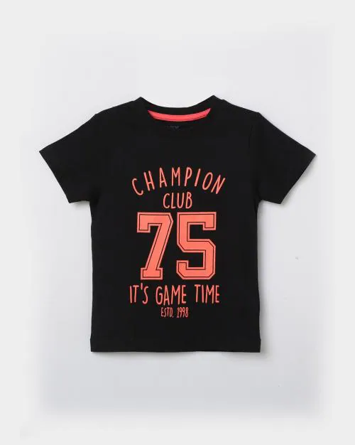 Buy Numeric Print Crew-Neck T-shirt Online at Best Prices in India ...