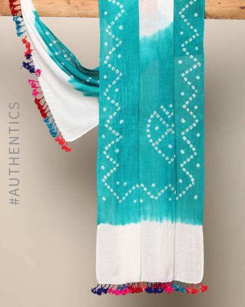 Buy Kutch Handloom Bandini Pure Wool Shawl Online at Best Prices in ...