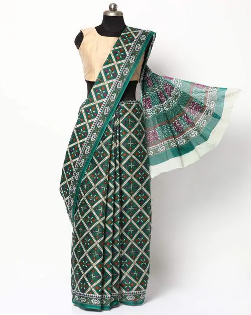 Buy Geometric Print Cotton Saree Online at Best Prices in India - JioMart.