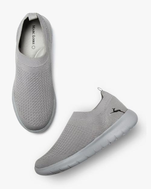 Knitted Slip-On Shoes with Pull-Up Tabs - JioMart