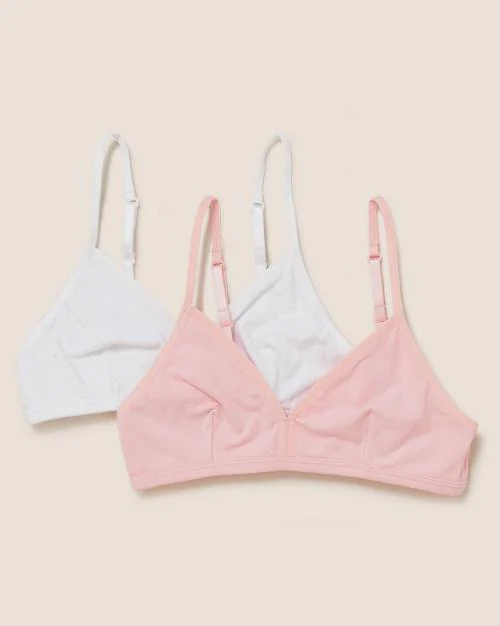 Buy Pack of 2 Flexifit Cotton & Lycra First Bras Online at Best Prices ...