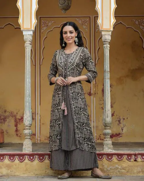 Buy Embroidered A-line Kurta Set Online at Best Prices in India - JioMart.