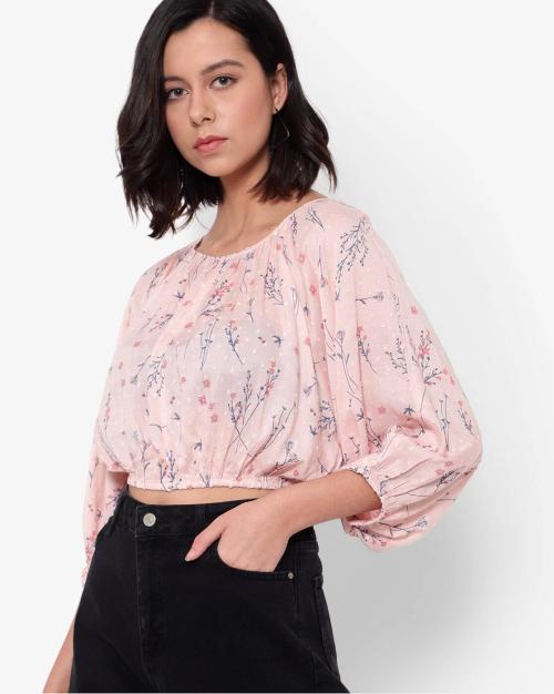 Buy Floral Print Crop Top Online at Best Prices in India - JioMart.