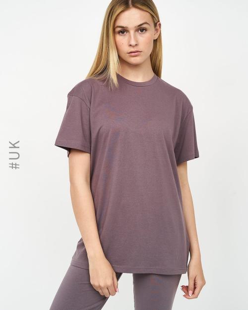 Buy Crew-Neck T-shirt with Drop-Shoulder Sleeves Online at Best Prices ...
