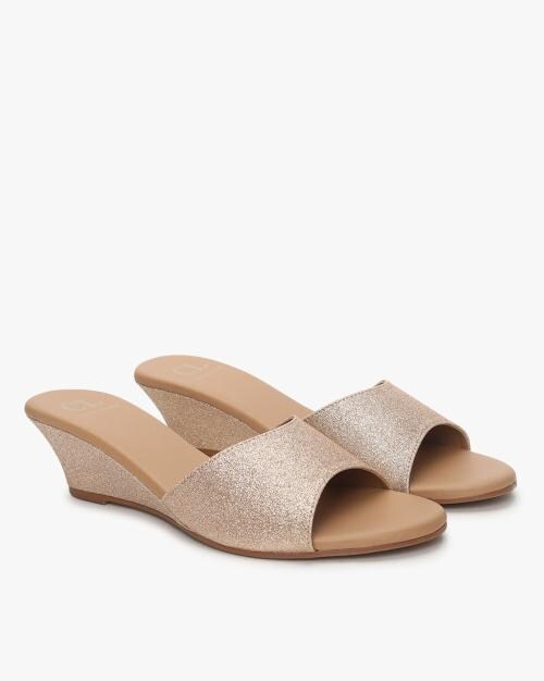 Buy Glittered Slip-On Open-Toe Sandals Online at Best Prices in India ...