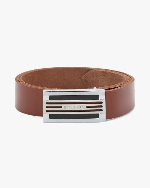 Buy Leather Belt with Push-Pin Buckle Online at Best Prices in India ...