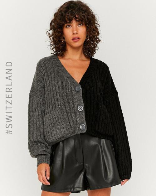 Buy Ribbed Cardigan with Button Closure Online at Best Prices in India ...