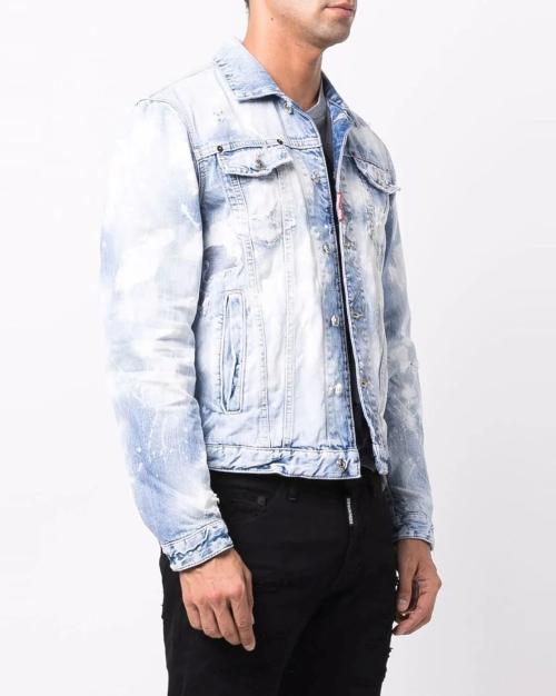 Buy Over Dan Heavy Wash Denim Trucker Jacket Online at Best Prices in ...